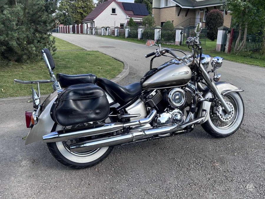 Brown Yamaha XVS 2002 in Siauliai, with an engine capacity of 1.10 L and mileage of 66 thousand km for 4300 €, photo 3 on AUTOMOTO.COM.LV