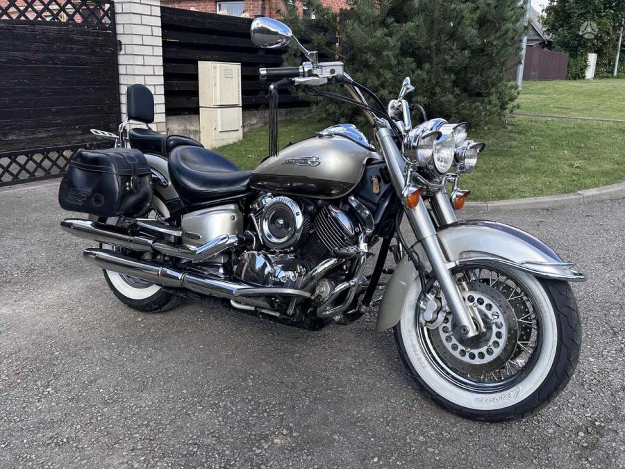 Brown Yamaha XVS 2002 in Siauliai, with an engine capacity of 1.10 L and mileage of 66 thousand km for 4300 €, photo 4 on AUTOMOTO.COM.LV