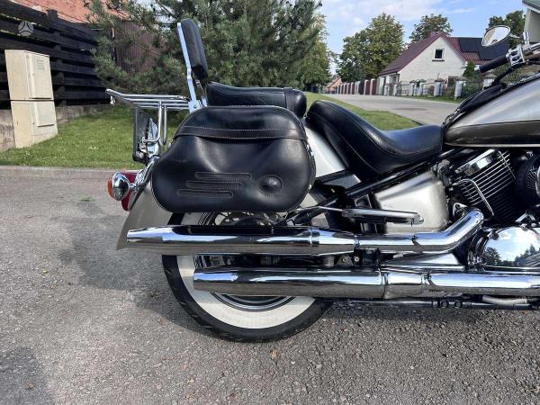 Brown Yamaha XVS 2002 in Siauliai, with an engine capacity of 1.10 L and mileage of 66 thousand km for 4300 €, photo 7 on AUTOMOTO.COM.LV