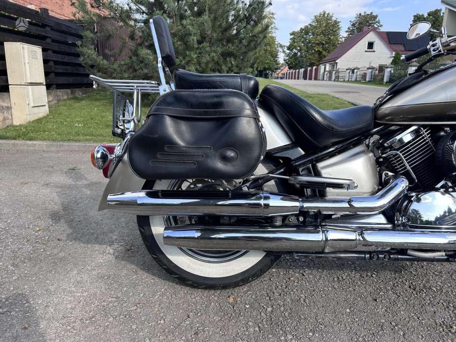 Brown Yamaha XVS 2002 in Siauliai, with an engine capacity of 1.10 L and mileage of 66 thousand km for 4300 €, photo 7 on AUTOMOTO.COM.LV