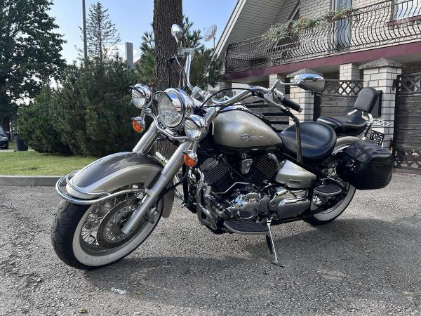 Brown Yamaha XVS 2002 in Siauliai, with an engine capacity of 1.10 L and mileage of 66 thousand km for 4300 €, photo 10 on AUTOMOTO.COM.LV