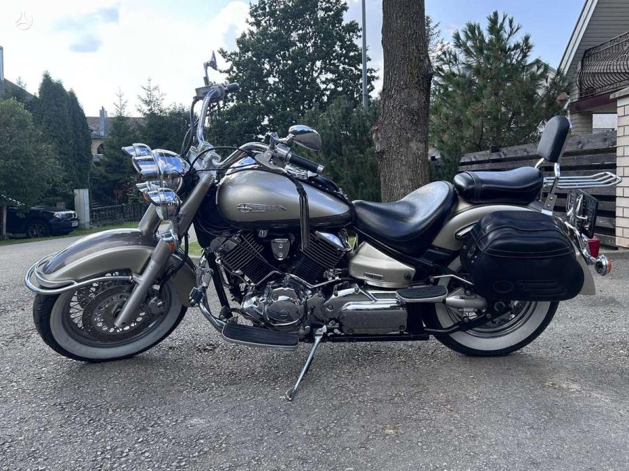 Brown Yamaha XVS 2002 in Siauliai, with an engine capacity of 1.10 L and mileage of 66 thousand km for 4300 €, photo 12 on AUTOMOTO.COM.LV