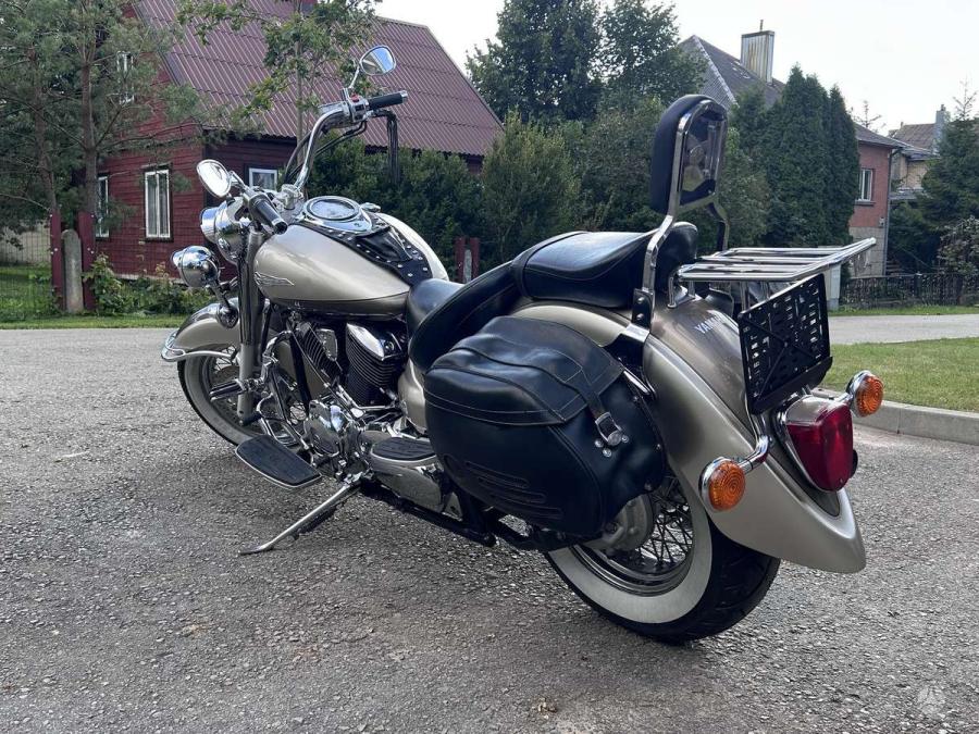 Brown Yamaha XVS 2002 in Siauliai, with an engine capacity of 1.10 L and mileage of 66 thousand km for 4300 €, photo 13 on AUTOMOTO.COM.LV