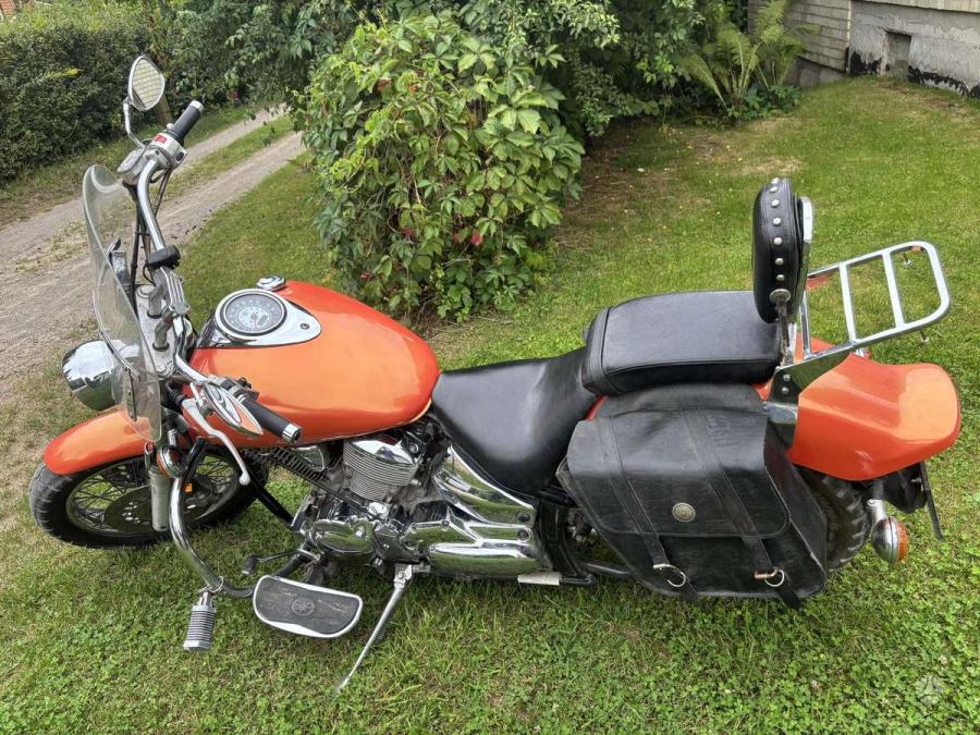 Orange Yamaha XVS 2001 in Vilnius, with an engine capacity of 1.06 L and mileage of 55 thousand km for 3300 €, photo 3 on AUTOMOTO.COM.LV