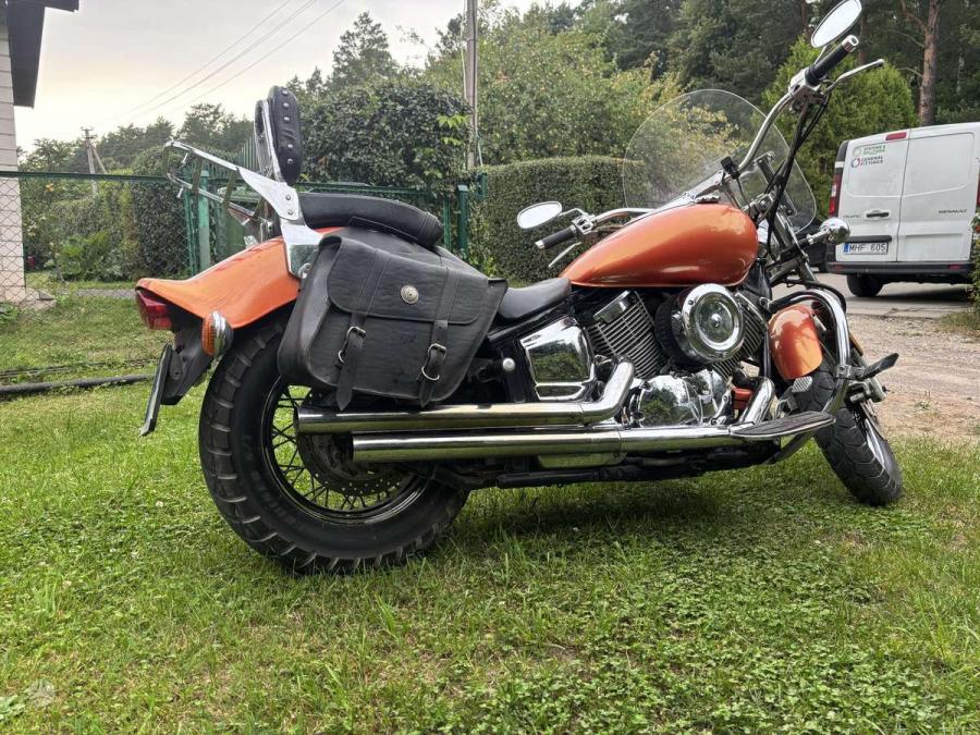 Orange Yamaha XVS 2001 in Vilnius, with an engine capacity of 1.06 L and mileage of 55 thousand km for 3300 €, photo 4 on AUTOMOTO.COM.LV