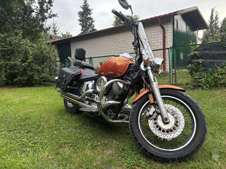 Orange Yamaha XVS 2001 in Vilnius, with an engine capacity of 1.06 L and mileage of 55 thousand km for 3300 €, photo 5 on AUTOMOTO.COM.LV