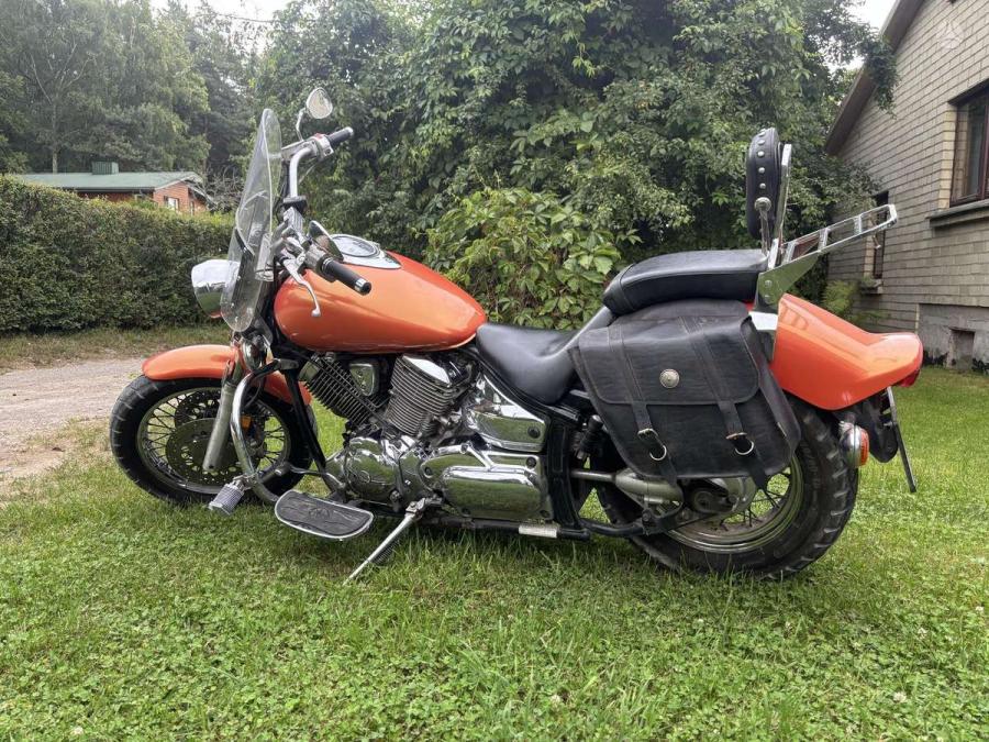 Orange Yamaha XVS 2001 in Vilnius, with an engine capacity of 1.06 L and mileage of 55 thousand km for 3300 €, photo 6 on AUTOMOTO.COM.LV