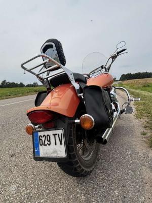 Orange Yamaha XVS 2001 in Vilnius, with an engine capacity of 1.06 L and mileage of 55 thousand km for 3300 €, photo 8 on AUTOMOTO.COM.LV