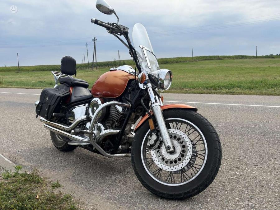 Orange Yamaha XVS 2001 in Vilnius, with an engine capacity of 1.06 L and mileage of 55 thousand km for 3300 €, photo 13 on AUTOMOTO.COM.LV