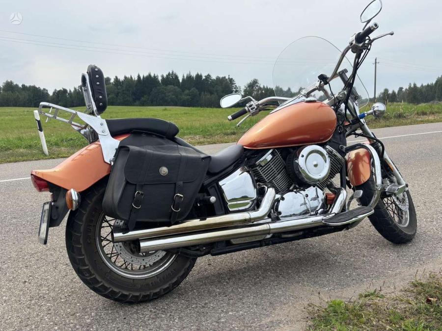 Orange Yamaha XVS 2001 in Vilnius, with an engine capacity of 1.06 L and mileage of 55 thousand km for 3300 €, photo 16 on AUTOMOTO.COM.LV