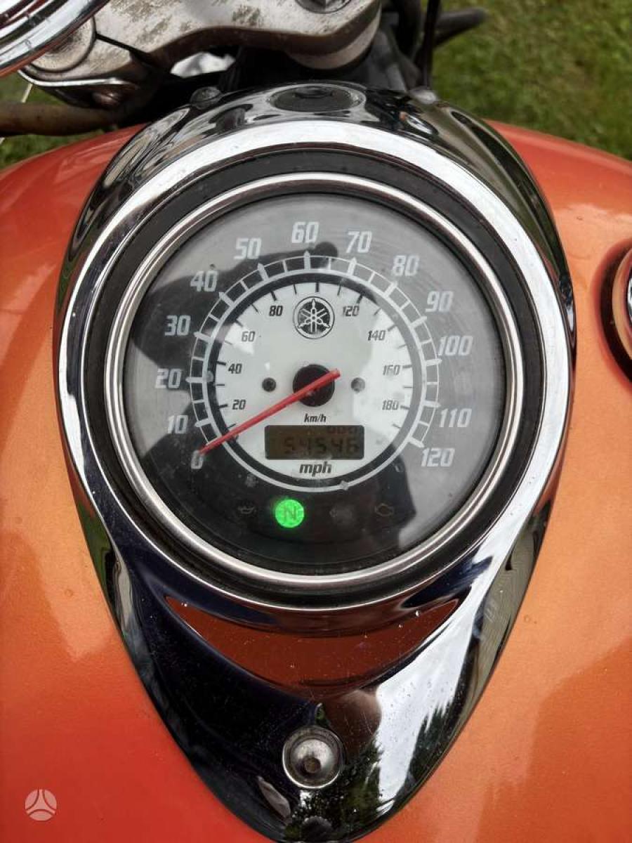 Orange Yamaha XVS 2001 in Vilnius, with an engine capacity of 1.06 L and mileage of 55 thousand km for 3300 €, photo 20 on AUTOMOTO.COM.LV