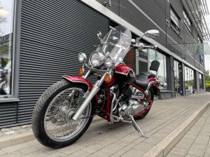 Red Yamaha XVS 2001 in Riga, with an engine capacity of 0.65 L and mileage of 35 thousand km for 2999 €, photo  on AUTOMOTO.COM.LV
