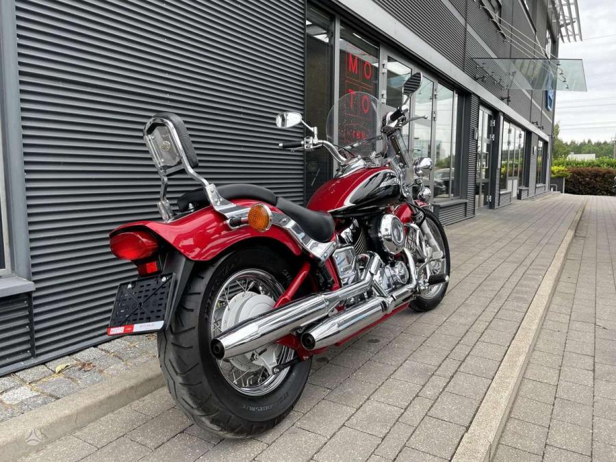 Red Yamaha XVS 2001 in Riga, with an engine capacity of 0.65 L and mileage of 35 thousand km for 2999 €, photo 5 on AUTOMOTO.COM.LV