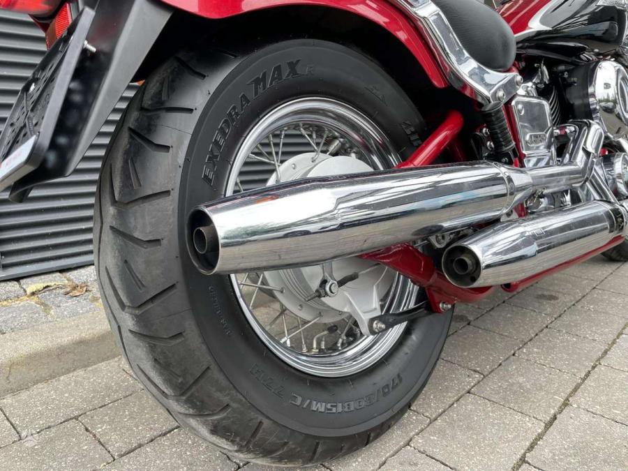 Red Yamaha XVS 2001 in Riga, with an engine capacity of 0.65 L and mileage of 35 thousand km for 2999 €, photo 15 on AUTOMOTO.COM.LV