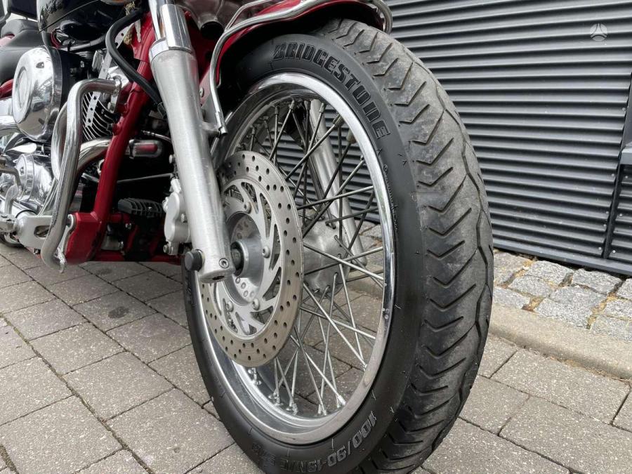 Red Yamaha XVS 2001 in Riga, with an engine capacity of 0.65 L and mileage of 35 thousand km for 2999 €, photo 17 on AUTOMOTO.COM.LV