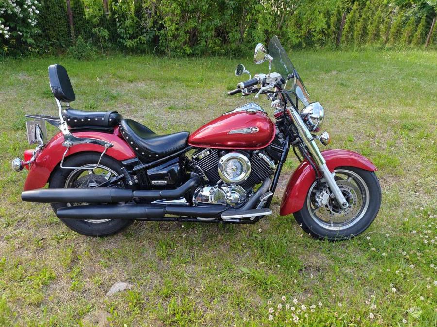 Sarkans Yamaha XVS 2005 Viļņa, ar dzinēja tilpumu 1.10 L un nobraukumu 22 tūkst. km par 3950 €, foto 3 vietnē AUTOMOTO.COM.LV