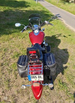 Sarkans Yamaha XVS 2005 Viļņa, ar dzinēja tilpumu 1.10 L un nobraukumu 22 tūkst. km par 3950 €, foto 4 vietnē AUTOMOTO.COM.LV