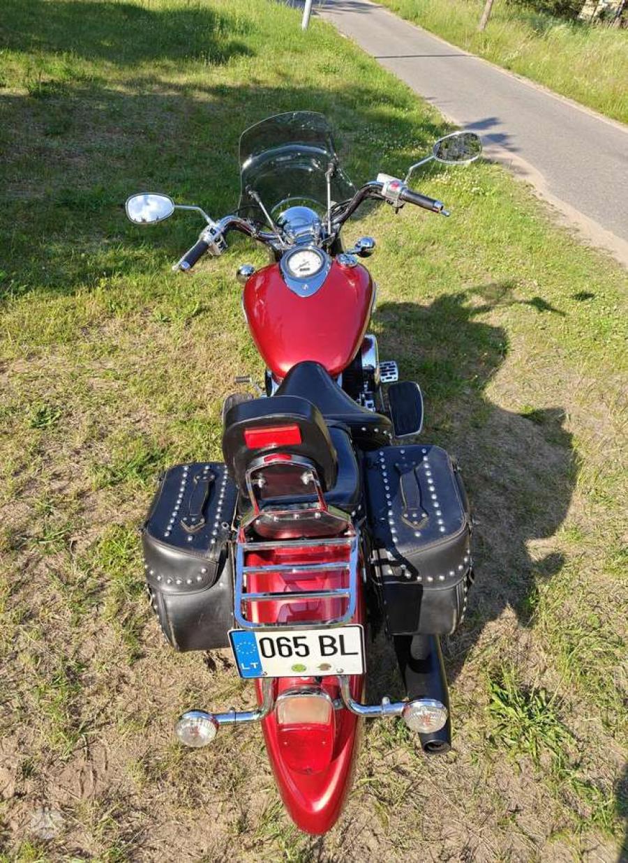 Sarkans Yamaha XVS 2005 Viļņa, ar dzinēja tilpumu 1.10 L un nobraukumu 22 tūkst. km par 3950 €, foto 4 vietnē AUTOMOTO.COM.LV