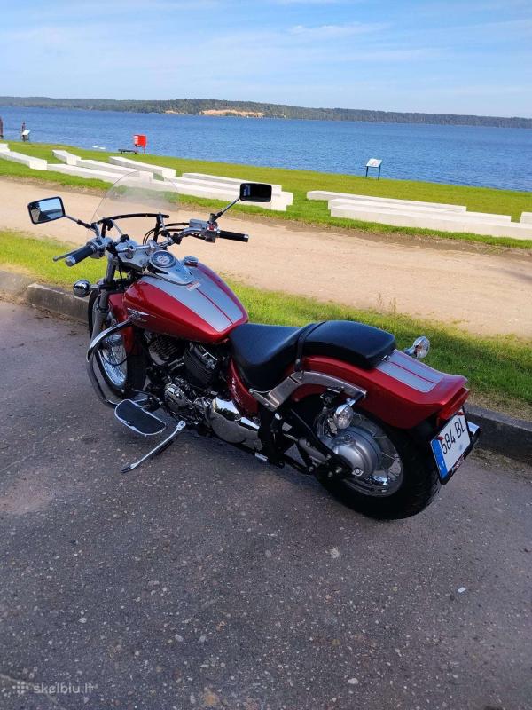 Red Yamaha XVS 2007 in Kaunas, with an engine capacity of 0.65 L and mileage of 7 thousand km for 5000 €, photo 5 on AUTOMOTO.COM.LV