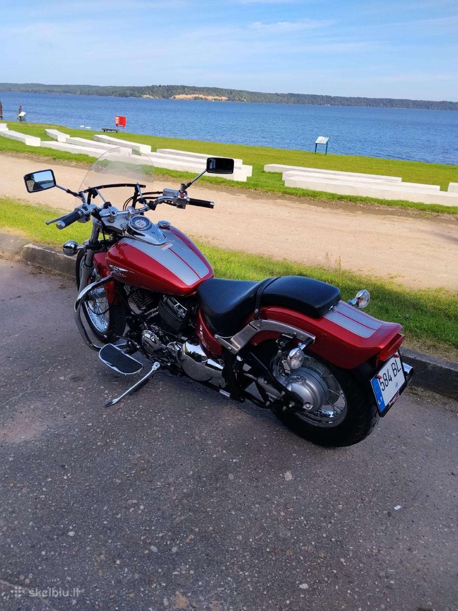 Red Yamaha XVS 2007 in Kaunas, with an engine capacity of 0.65 L and mileage of 7 thousand km for 5000 €, photo 5 on AUTOMOTO.COM.LV