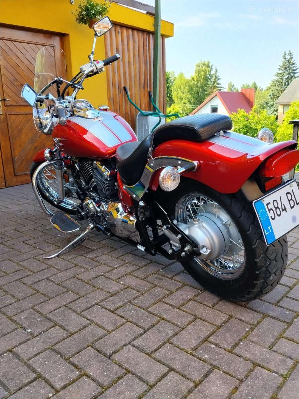 Red Yamaha XVS 2007 in Kaunas, with an engine capacity of 0.65 L and mileage of 7 thousand km for 5000 €, photo 7 on AUTOMOTO.COM.LV