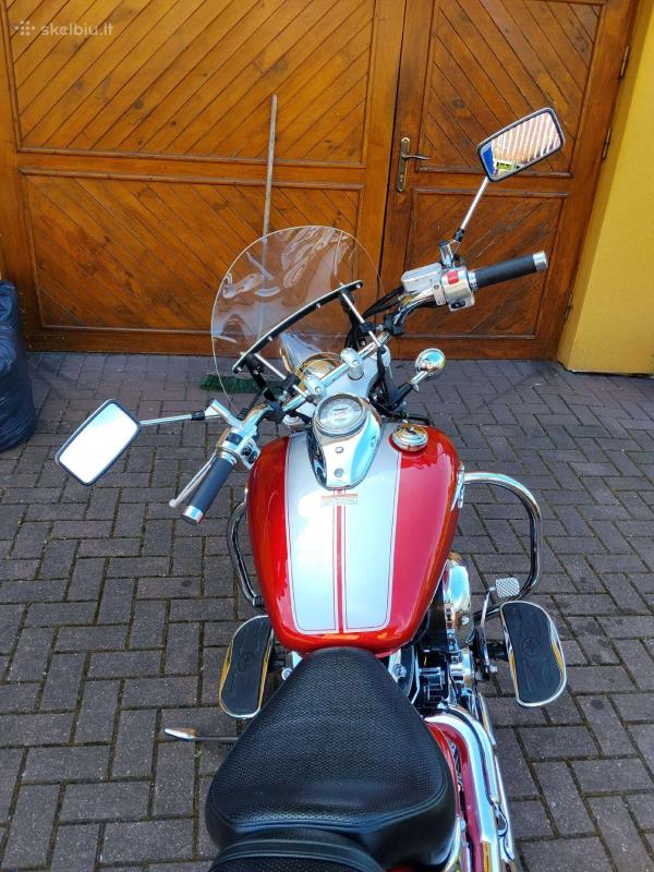 Red Yamaha XVS 2007 in Kaunas, with an engine capacity of 0.65 L and mileage of 7 thousand km for 5000 €, photo 10 on AUTOMOTO.COM.LV