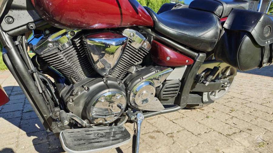 Red Yamaha XVS 2012 in Vilnius, with an engine capacity of 1.30 L and mileage of 15 thousand km for 6000 €, photo 6 on AUTOMOTO.COM.LV