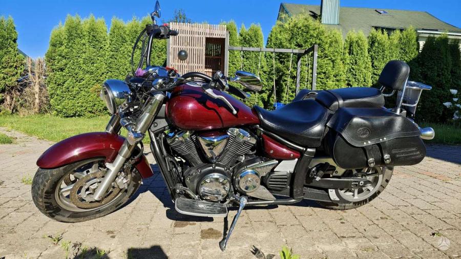 Red Yamaha XVS 2012 in Vilnius, with an engine capacity of 1.30 L and mileage of 15 thousand km for 6000 €, photo 8 on AUTOMOTO.COM.LV
