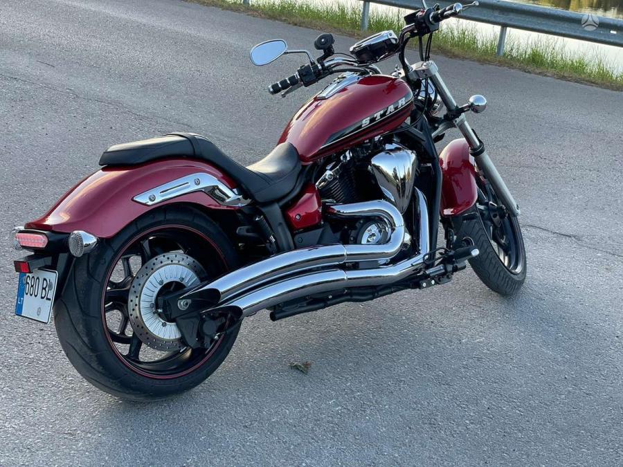 Sarkans Yamaha XVS 2014 Jurbarkas, ar dzinēja tilpumu 1.30 L un nobraukumu 14 tūkst. km par 7500 €, foto 7 vietnē AUTOMOTO.COM.LV