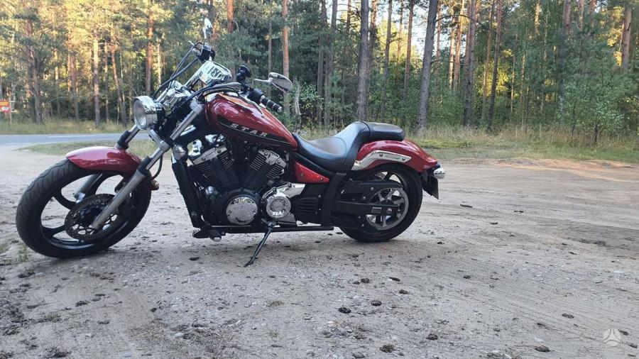 Sarkans Yamaha XVS 2014 Jurbarkas, ar dzinēja tilpumu 1.30 L un nobraukumu 14 tūkst. km par 7500 €, foto 15 vietnē AUTOMOTO.COM.LV