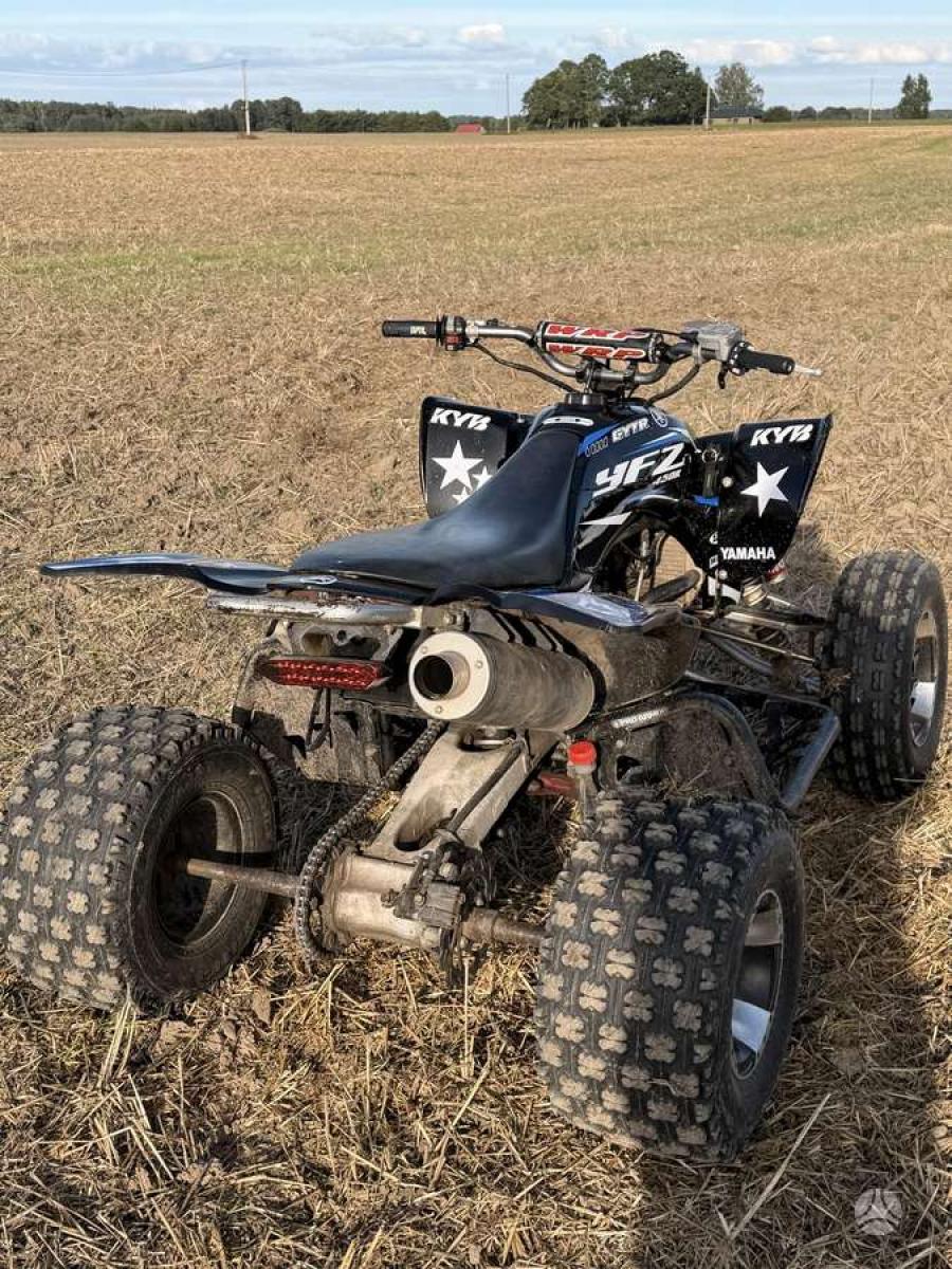 Black Yamaha YFZ 2006 in Kaunas, with an engine capacity of 0.45 L and mileage of 10 thousand km for 2800 €, photo 4 on AUTOMOTO.COM.LV