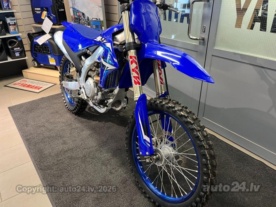 Blue Yamaha YZ 450F 2026 in Tallinn, with an engine capacity of 0.45 L and mileage of 0 thousand km for 6200 €, photo 3 on AUTOMOTO.COM.LV