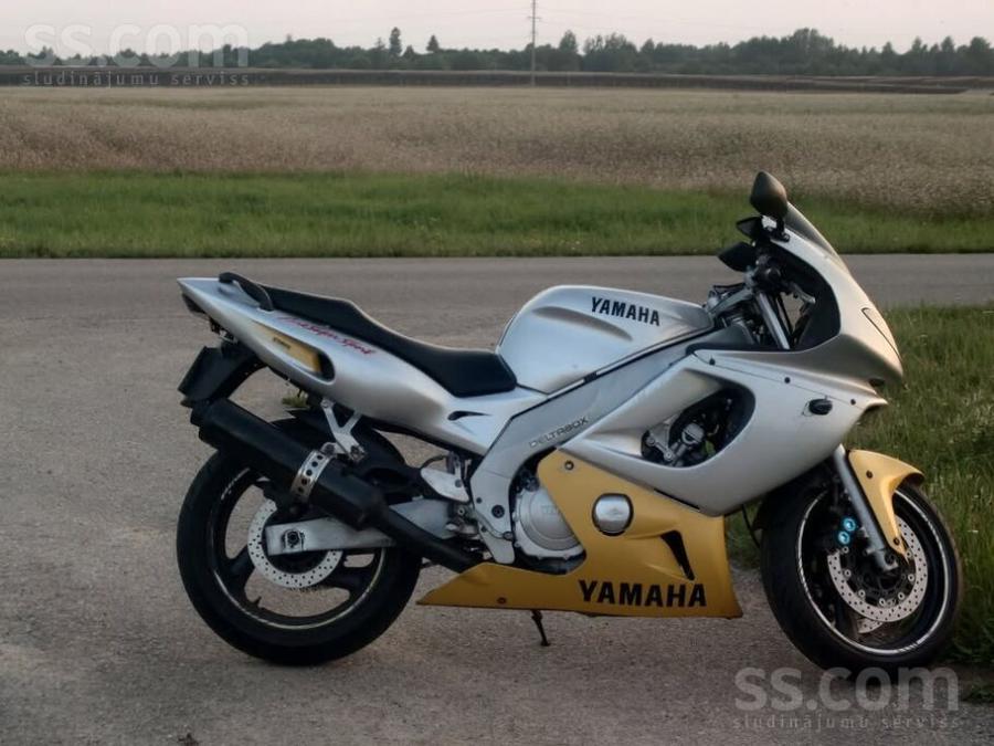 Yamaha YZF 600R 1997 Daugavpils, ar dzinēja tilpumu 0.60 L un nobraukumu 0 tūkst. km par 1550 €, foto 1 vietnē AUTOMOTO.COM.LV