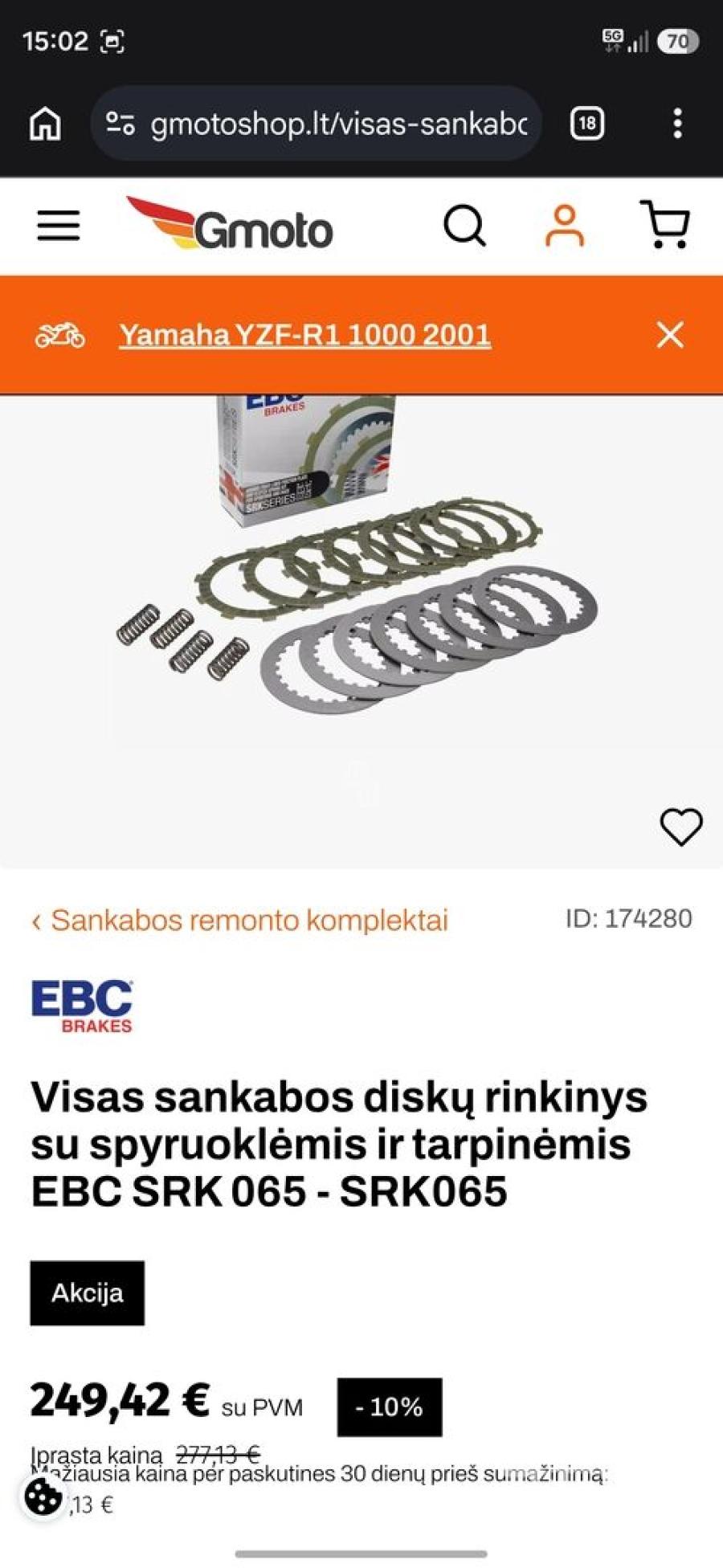 Melns Yamaha YZF 2001 Alīta, ar dzinēja tilpumu 1.00 L un nobraukumu 33 tūkst. km par 2000 €, foto 13 vietnē AUTOMOTO.COM.LV