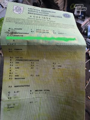Melns Yamaha YZF 2001 Alīta, ar dzinēja tilpumu 1.00 L un nobraukumu 33 tūkst. km par 2000 €, foto 16 vietnē AUTOMOTO.COM.LV