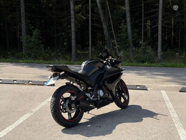 Black Yamaha YZF 2008 in Klaipeda, with an engine capacity of 0.13 L and mileage of 27 thousand km for 3200 €, photo 2 on AUTOMOTO.COM.LV