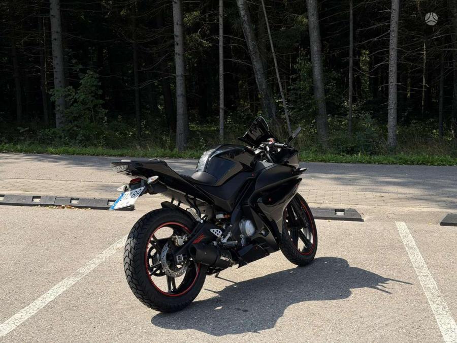 Black Yamaha YZF 2008 in Klaipeda, with an engine capacity of 0.13 L and mileage of 27 thousand km for 3200 €, photo 3 on AUTOMOTO.COM.LV