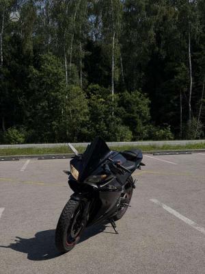 Black Yamaha YZF 2008 in Klaipeda, with an engine capacity of 0.13 L and mileage of 27 thousand km for 3200 €, photo 7 on AUTOMOTO.COM.LV