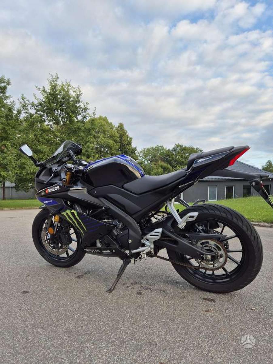 Melns Yamaha YZF 2020 Raseiniai, ar dzinēja tilpumu 0.13 L un nobraukumu 10 tūkst. km par 3500 €, foto 13 vietnē AUTOMOTO.COM.LV