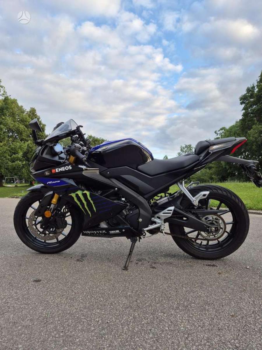 Melns Yamaha YZF 2020 Raseiniai, ar dzinēja tilpumu 0.13 L un nobraukumu 10 tūkst. km par 3500 €, foto 14 vietnē AUTOMOTO.COM.LV