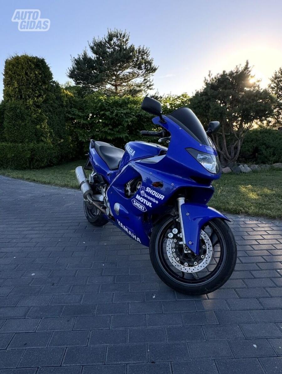 Blue Yamaha YZF 1999 in Mazeikiai, with an engine capacity of 0.60 L and mileage of 52 thousand km for 1380 €, photo 1 on AUTOMOTO.COM.LV