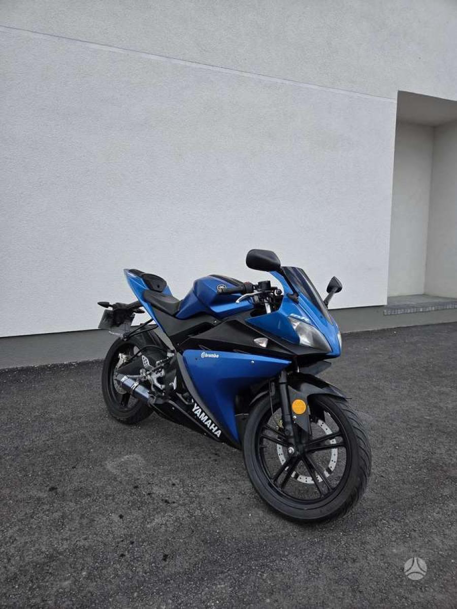 Blue Yamaha YZF 2008 in Mazeikiai, with an engine capacity of 0.13 L and mileage of 4 thousand km for 1799 €, photo 1 on AUTOMOTO.COM.LV
