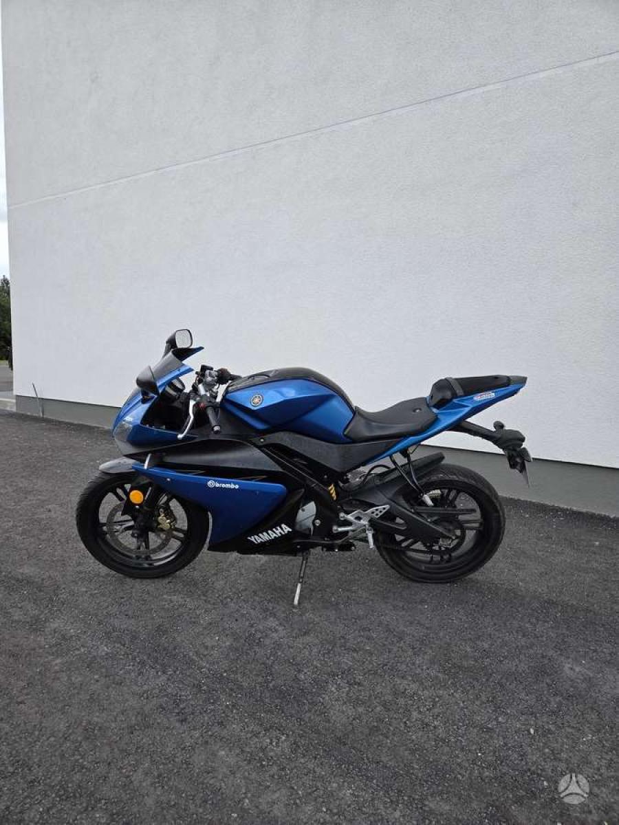 Blue Yamaha YZF 2008 in Mazeikiai, with an engine capacity of 0.13 L and mileage of 4 thousand km for 1799 €, photo 7 on AUTOMOTO.COM.LV