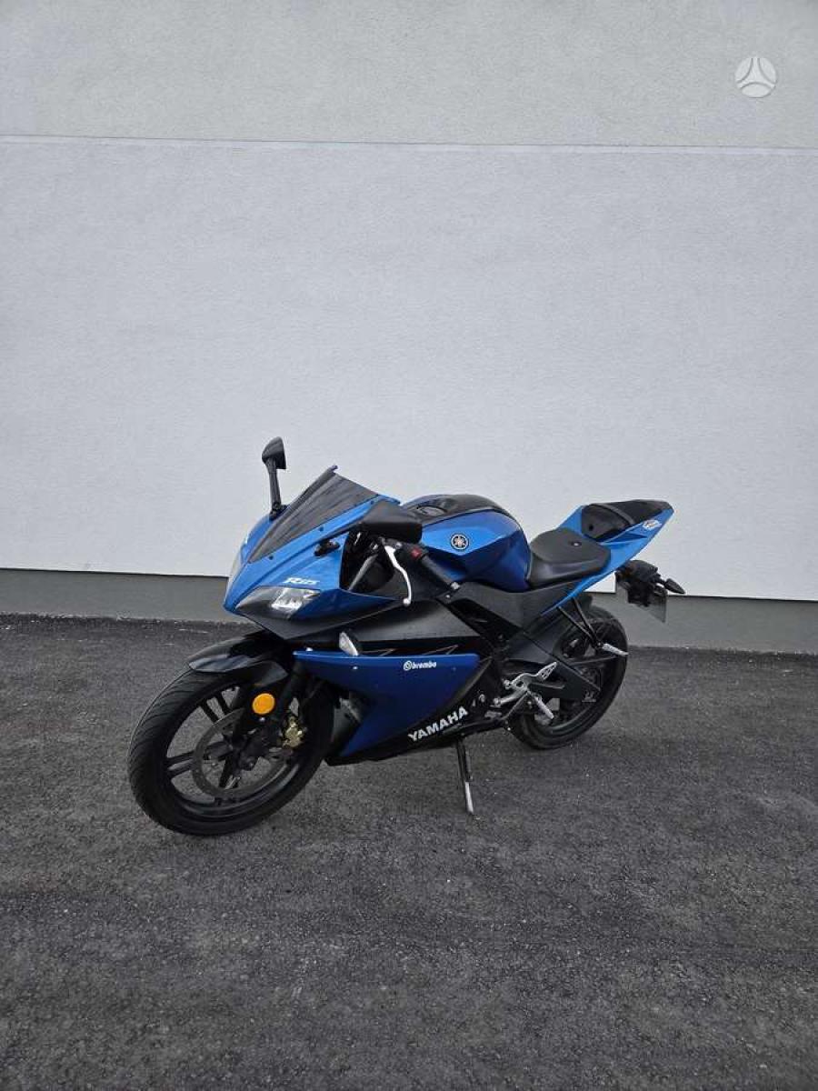Blue Yamaha YZF 2008 in Mazeikiai, with an engine capacity of 0.13 L and mileage of 4 thousand km for 1799 €, photo 8 on AUTOMOTO.COM.LV
