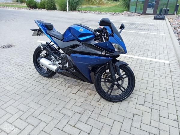Blue Yamaha YZF 2008 in Taurage, with an engine capacity of 0.12 L and mileage of 1 thousand km for 1700 €, photo 1 on AUTOMOTO.COM.LV