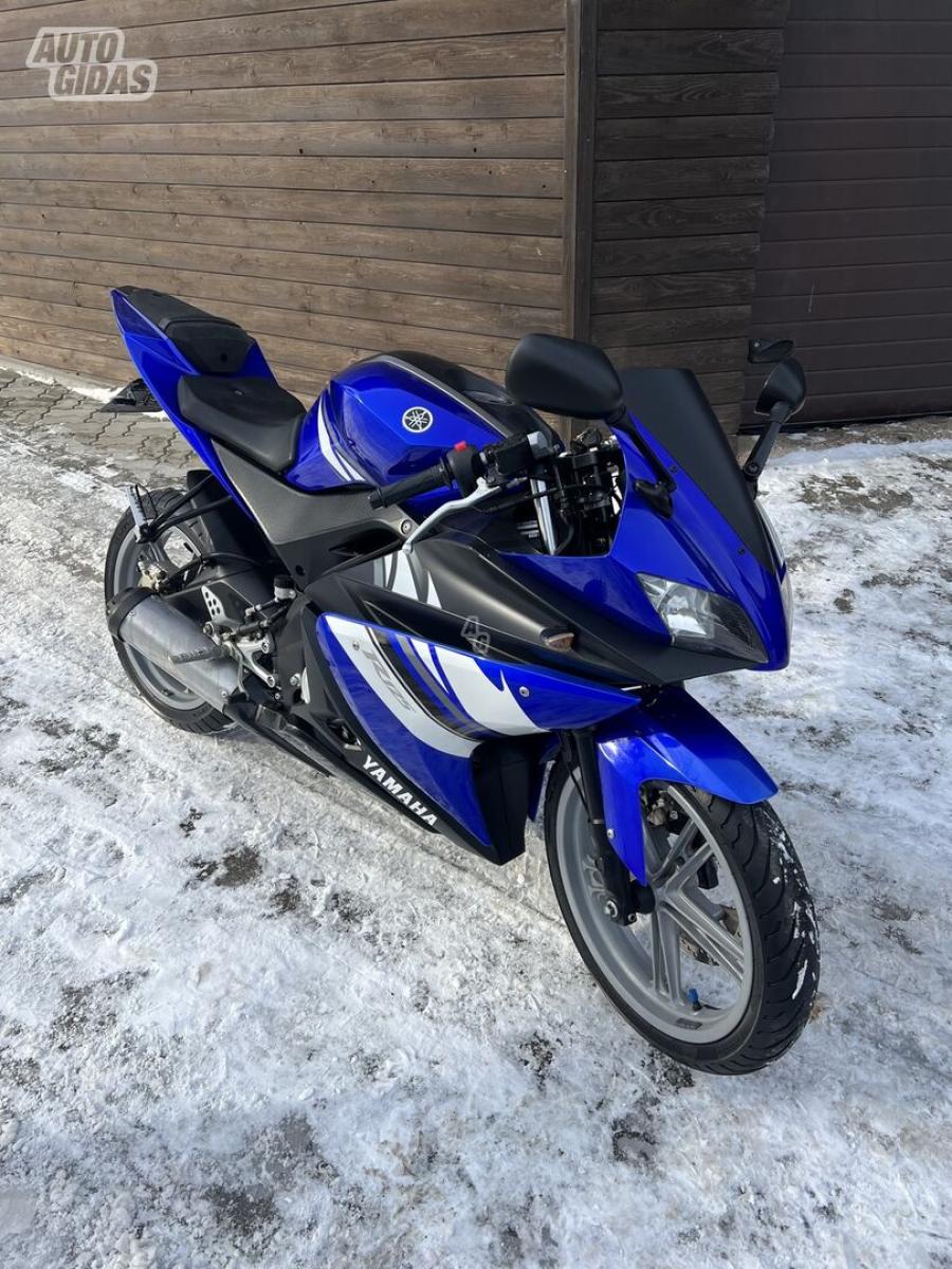 Blue Yamaha YZF 2009 in Prienai, with an engine capacity of 0.13 L and mileage of 17 thousand km for 2250 €, photo 1 on AUTOMOTO.COM.LV