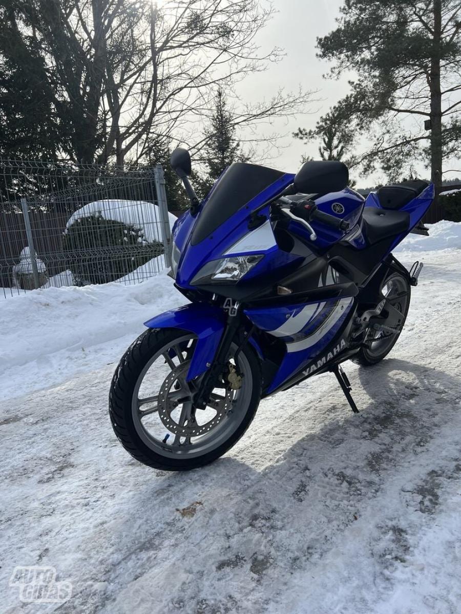 Blue Yamaha YZF 2009 in Prienai, with an engine capacity of 0.13 L and mileage of 17 thousand km for 2250 €, photo 4 on AUTOMOTO.COM.LV