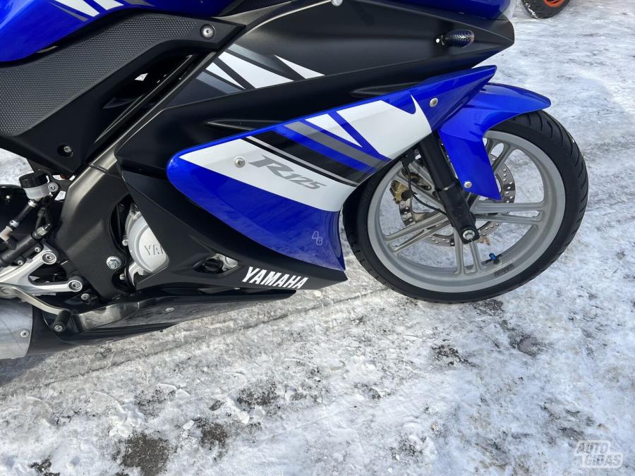 Blue Yamaha YZF 2009 in Prienai, with an engine capacity of 0.13 L and mileage of 17 thousand km for 2250 €, photo 9 on AUTOMOTO.COM.LV