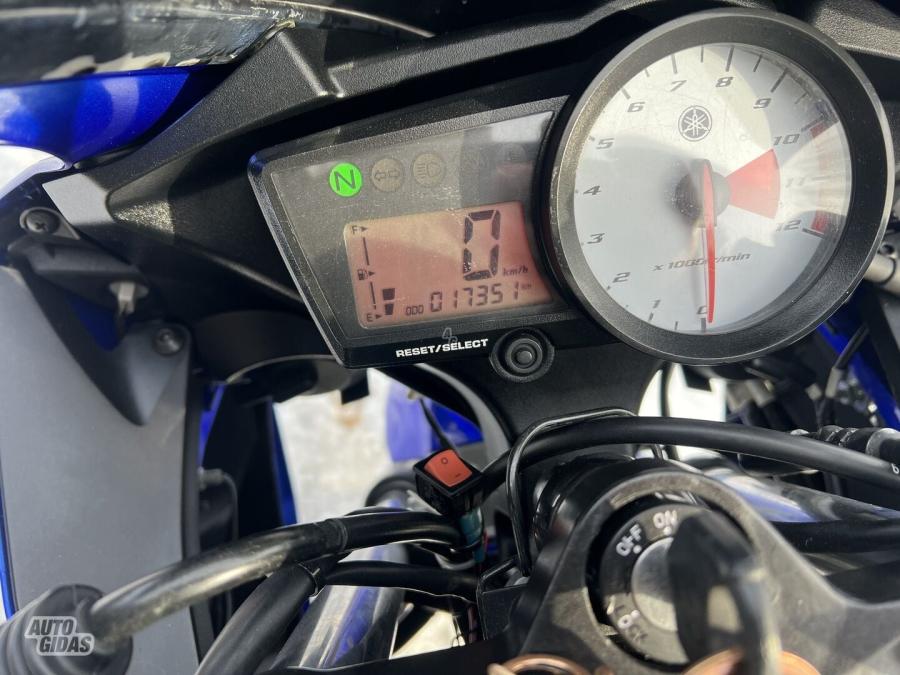 Blue Yamaha YZF 2009 in Prienai, with an engine capacity of 0.13 L and mileage of 17 thousand km for 2250 €, photo 14 on AUTOMOTO.COM.LV