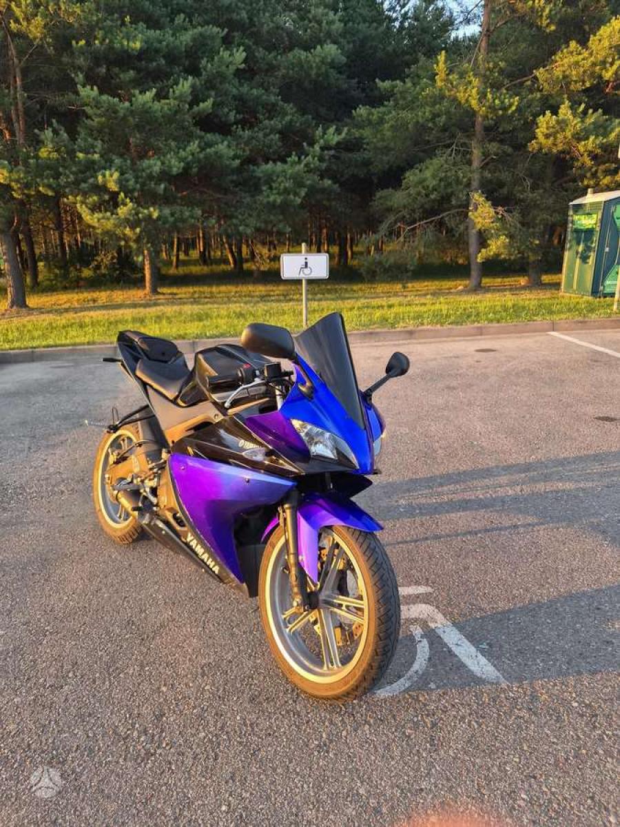 Zils Yamaha YZF 2009 Kupiškis, ar dzinēja tilpumu 0.13 L un nobraukumu 33 tūkst. km par 1800 €, foto 1 vietnē AUTOMOTO.COM.LV